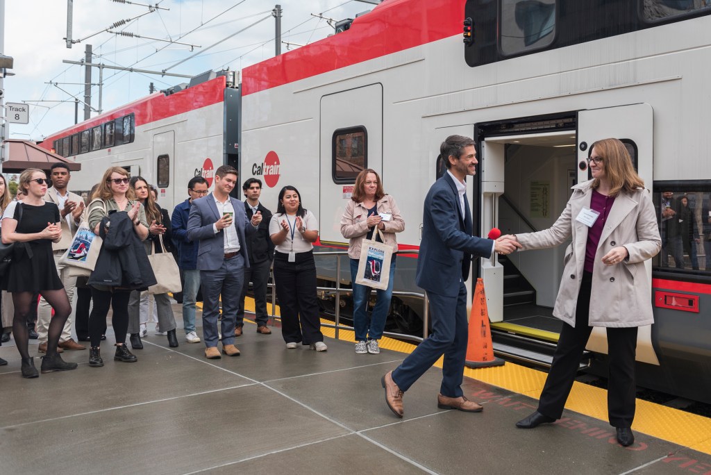 Local businesses line up to see Caltrain’s new electric fleet - Palo ...